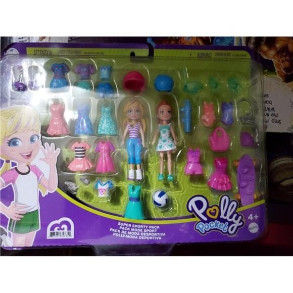 polly pocket | Toys | Polly Pocket Super Sporty Pack 2 Doll Kit Dresses ...